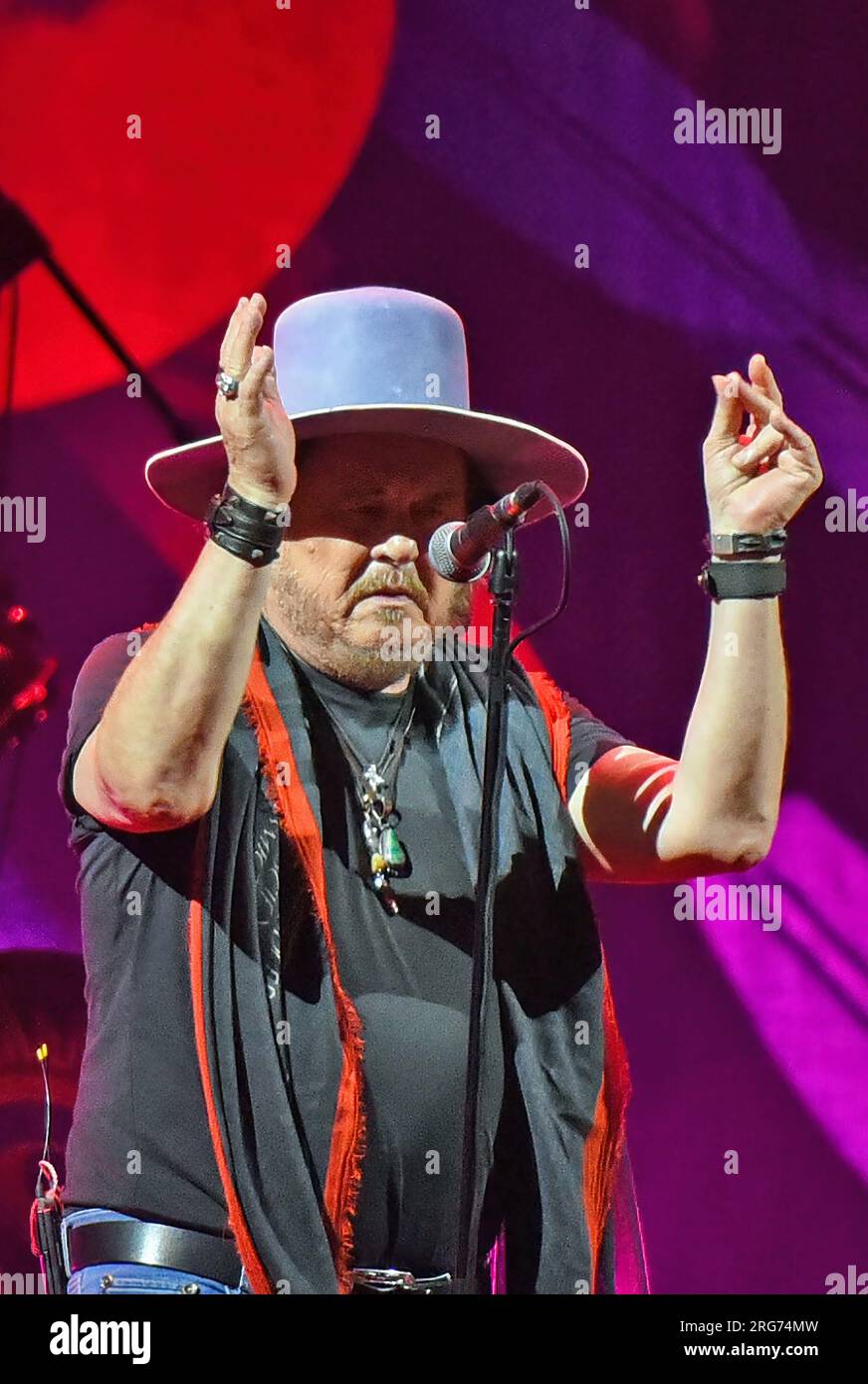 Sitges, Spain. 07th Aug, 2023. The Italian singer Zucchero Fornaciari ...