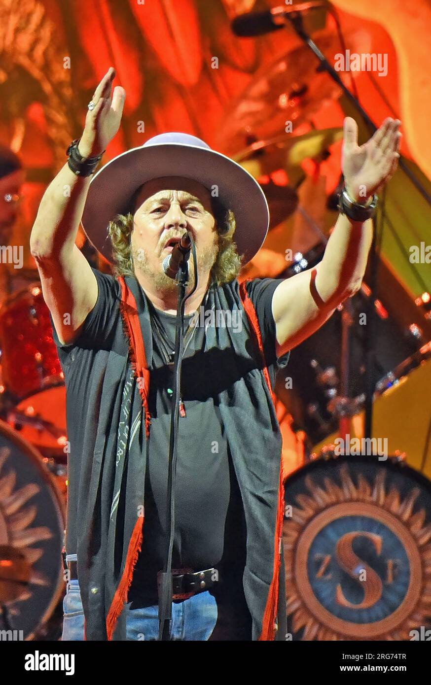 Sitges, Spain. 07th Aug, 2023. The Italian singer Zucchero Fornaciari ...