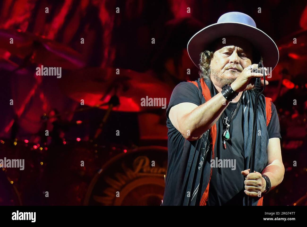 Sitges, Spain. 07th Aug, 2023. The Italian singer Zucchero Fornaciari ...