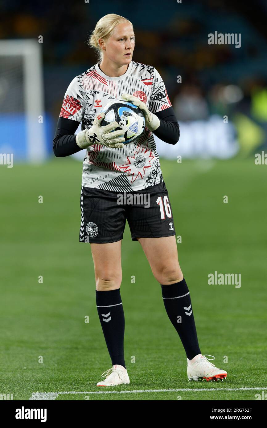 Sydney, Australia. 07th Aug, 2023. Kathrine Larsen of Denmark warms up ...
