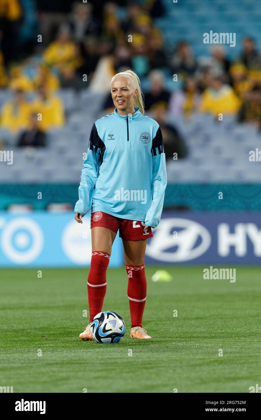 Sydney, Australia. 07th Aug, 2023. Sofie Svava of Denmark warms up ...