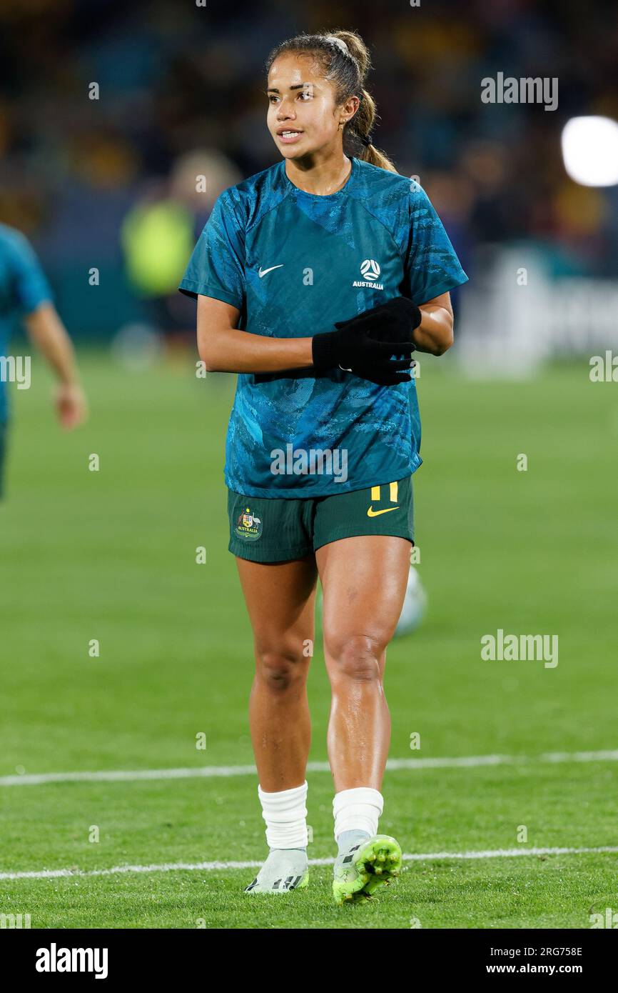 Sydney, Australia. 07th Aug, 2023. Mary Fowler of Australia warms up ...