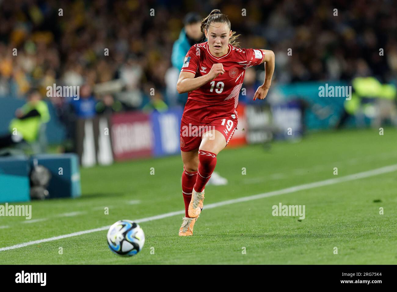 Sydney, Australia. 07th Aug, 2023. Janni Thomsen of Denmark chases the ...