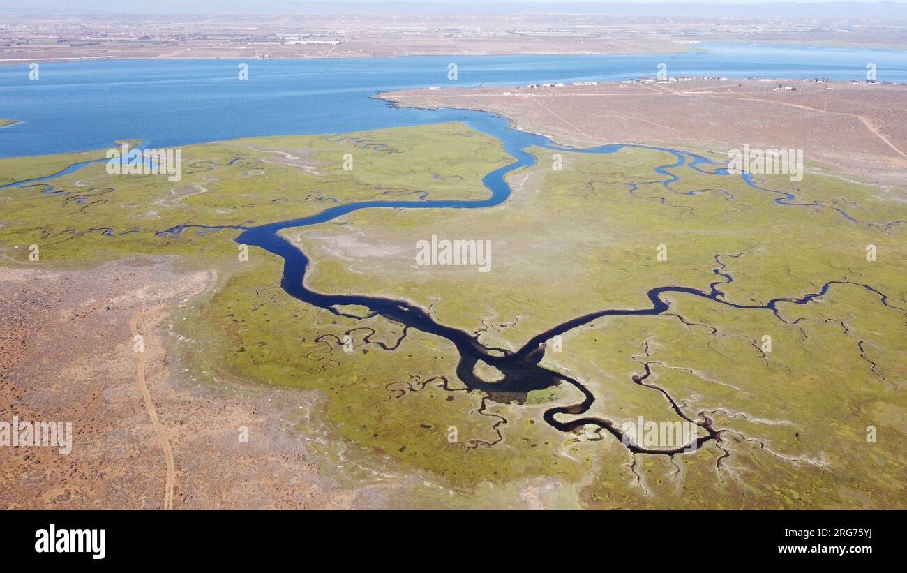 PHOTOGRAPHY WITH DRONE OF THE WETLANDS AND THE VOLCANO DE CENIZA IN SAN ...