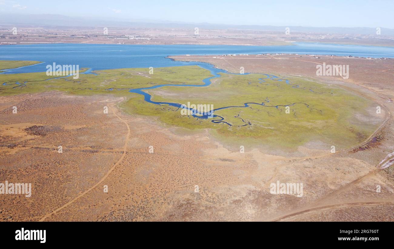PHOTOGRAPHY WITH DRONE OF THE WETLANDS AND THE VOLCANO DE CENIZA IN SAN ...