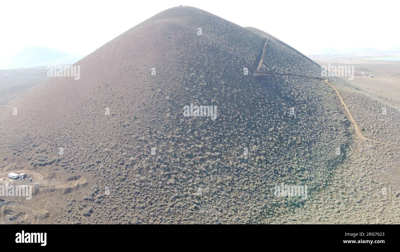 PHOTOGRAPHY WITH DRONE OF THE WETLANDS AND THE VOLCANO DE CENIZA IN SAN ...