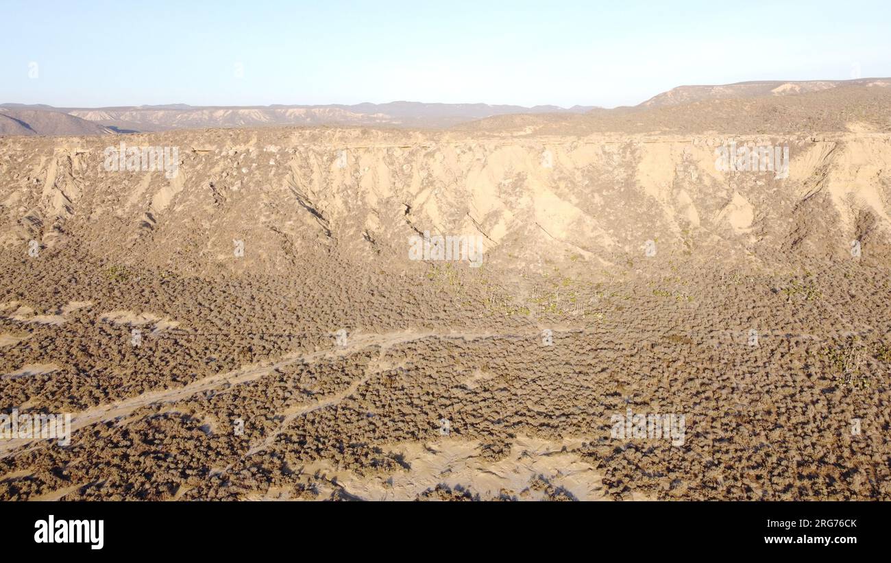 PHOTOGRAPHY WITH DRONE OF SUNSET THE CLIFFS OF BAJA CALIFORNIA MEXICO ...