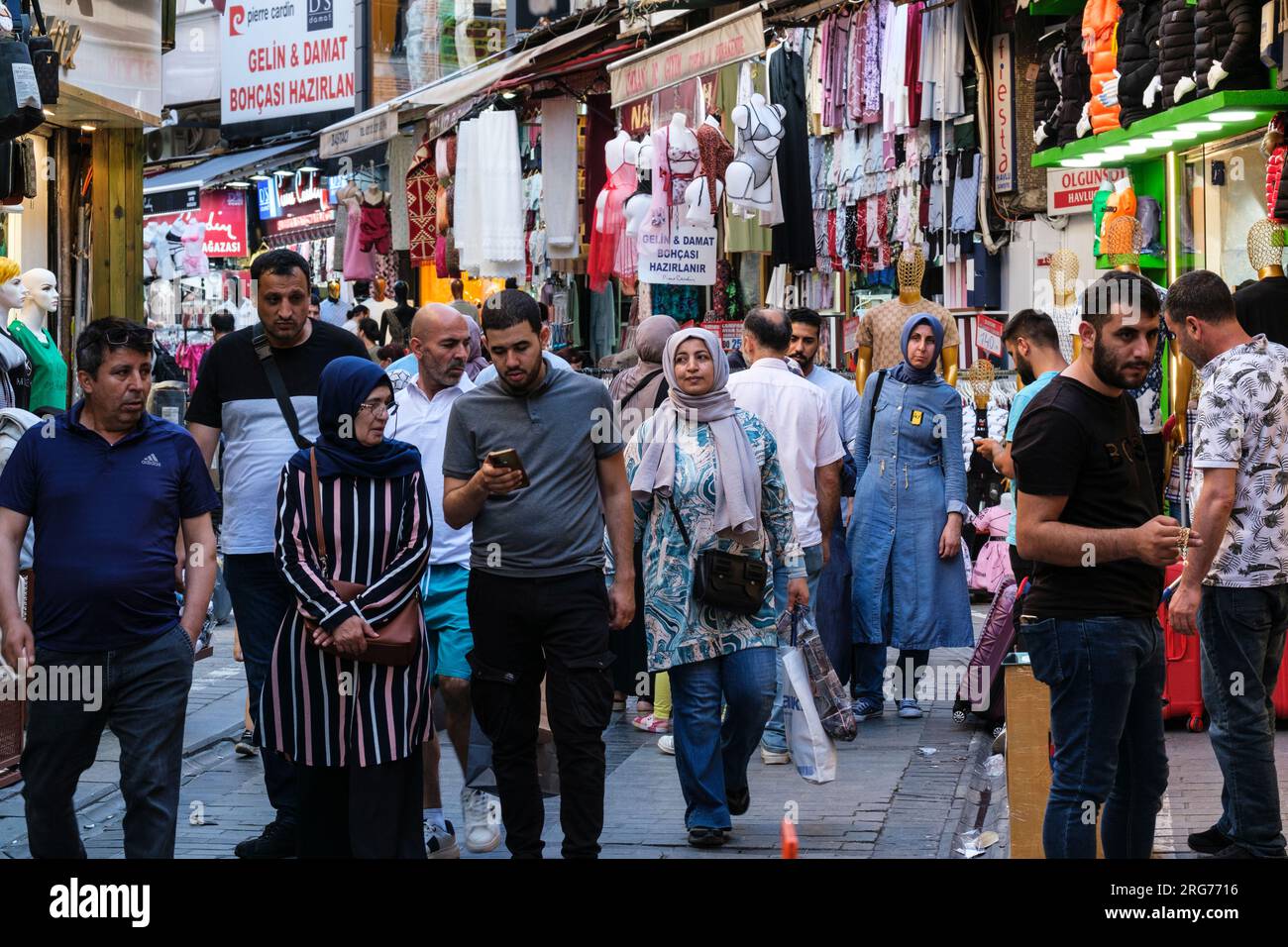 Istanbul, Turkey, Turkiye. Street Scene, Suleymaniye District Stock ...