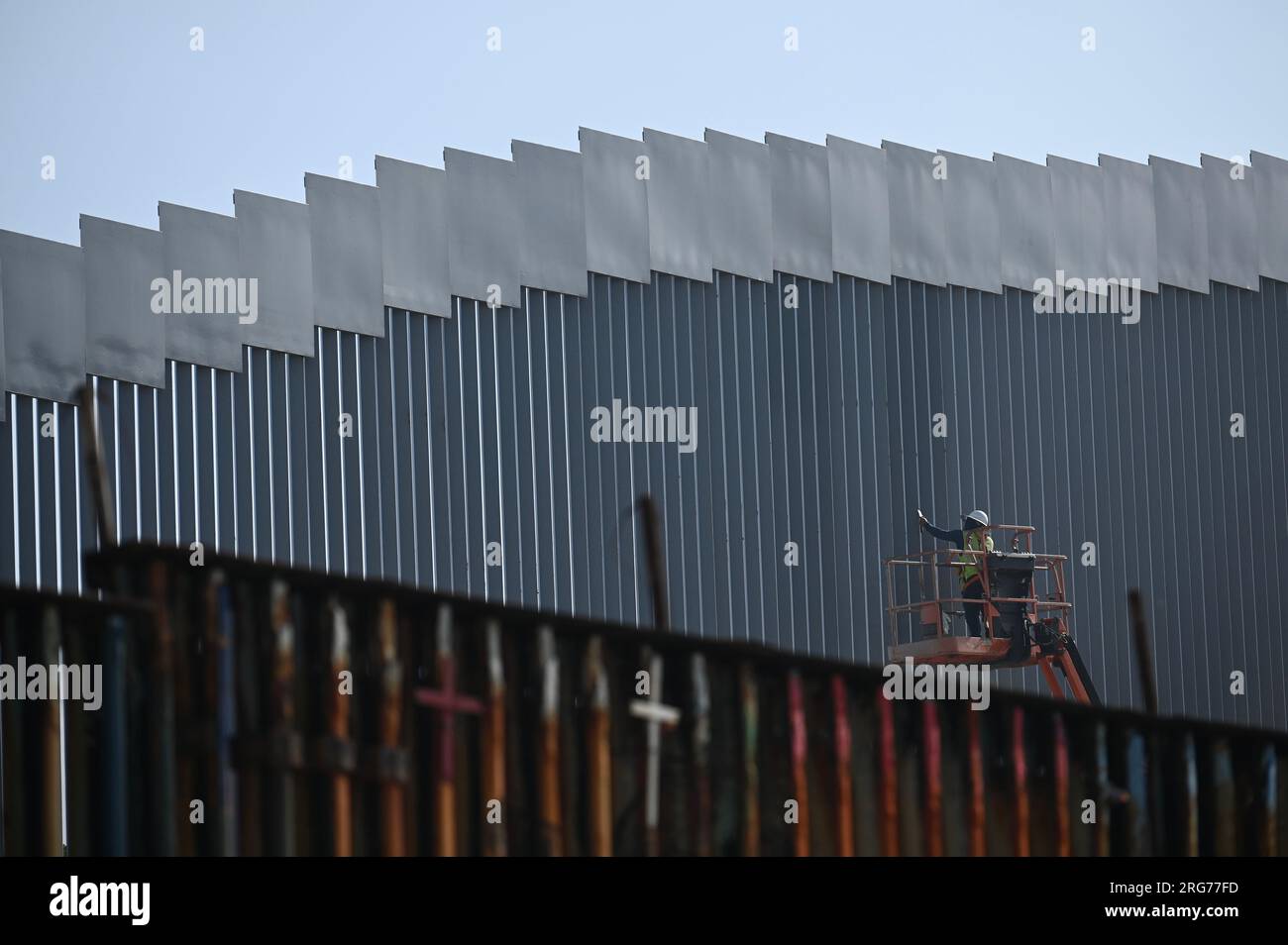 Tijuana, Mexico. 07th Aug, 2023. Border construction has been completed ...