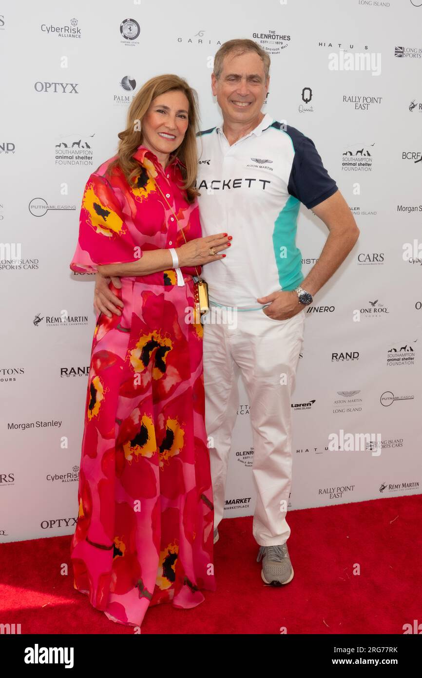 Maria Fishel and Ken Fishel attends the Hamptons Concours 2022 ...