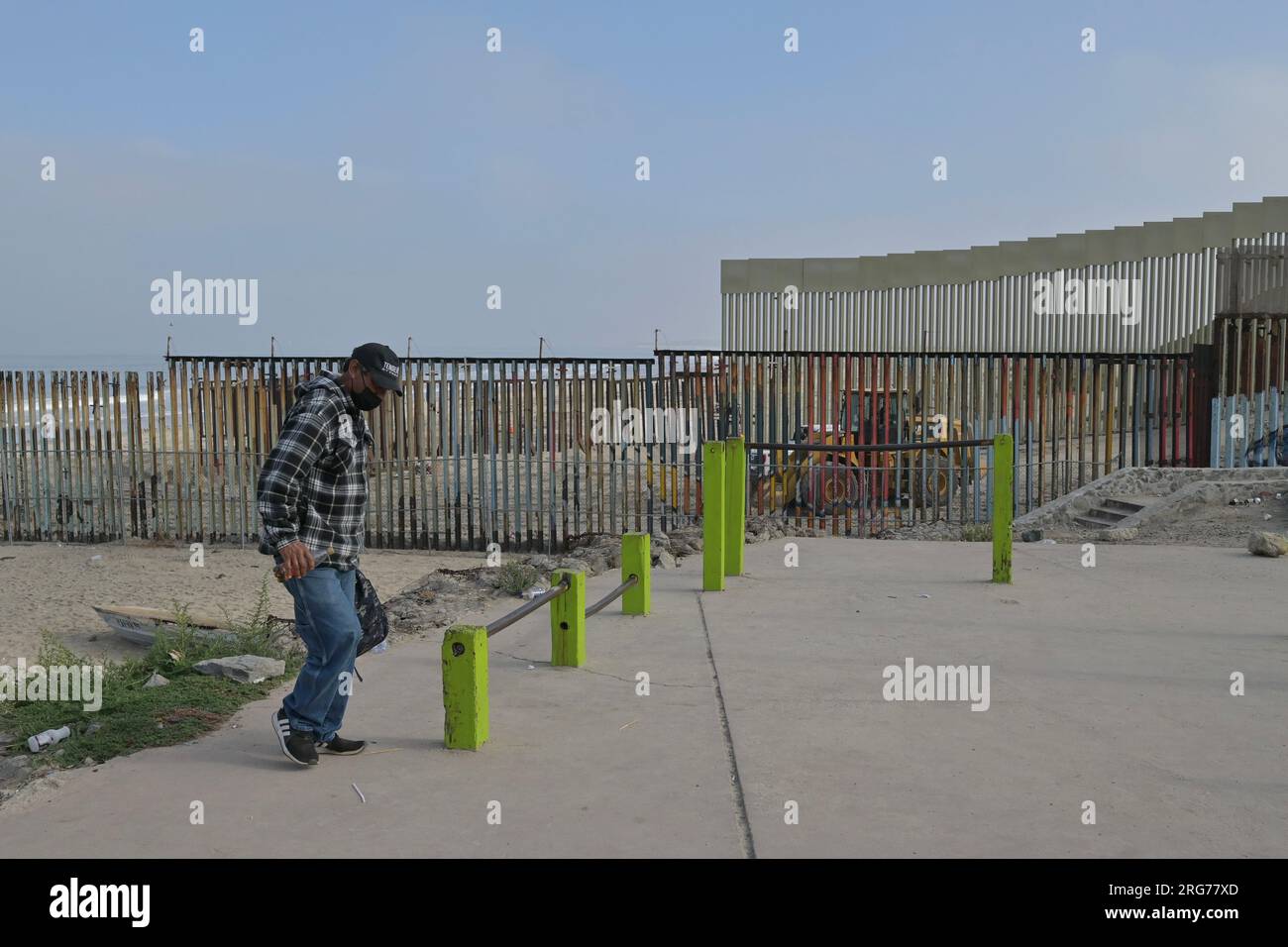 Tijuana, Baja California, Mexico. 7th Aug, 2023. Border construction ...