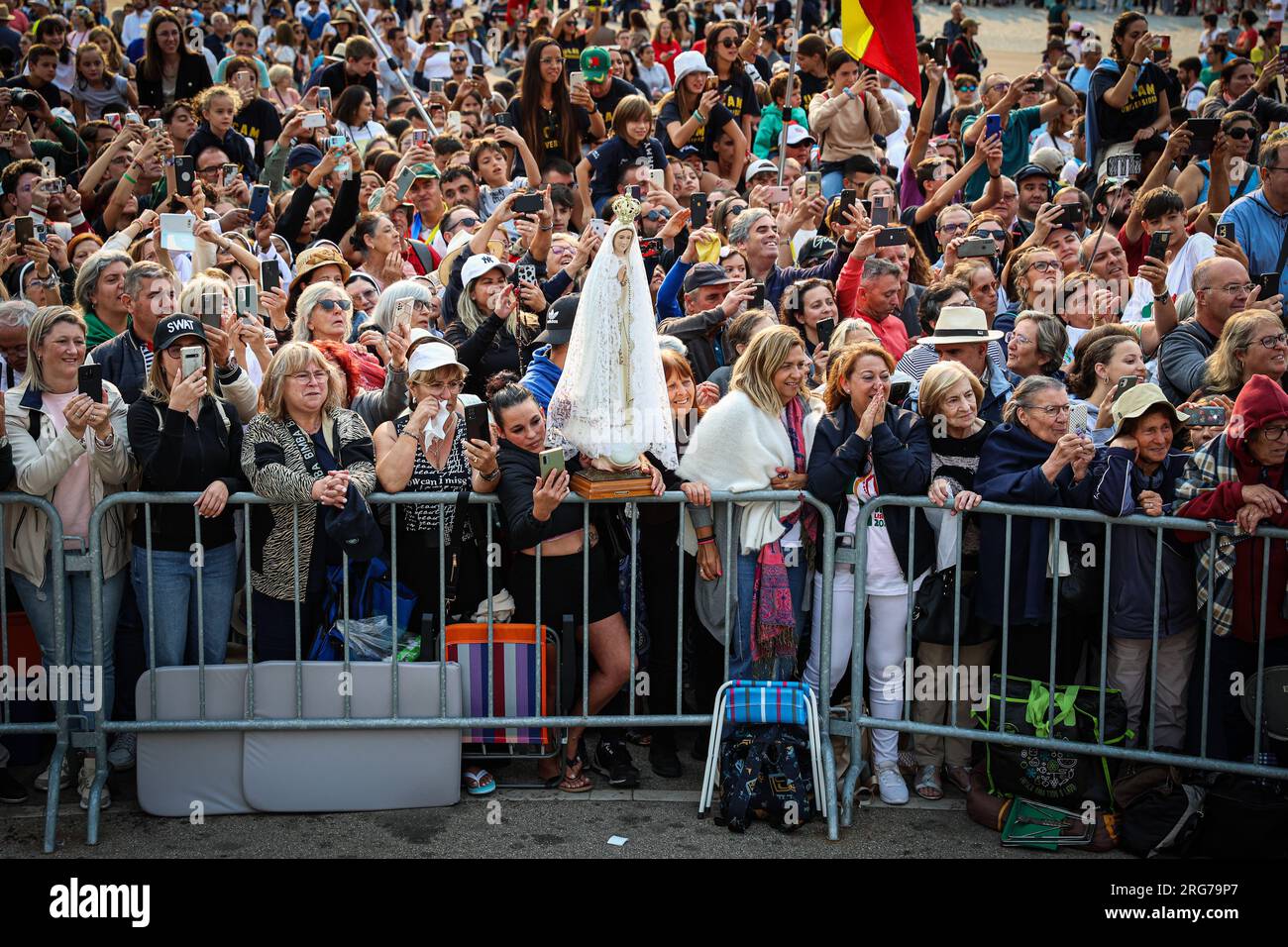 Fatima, Portugal. 05th Aug, 2023. Statue of Our Lady of Fatima in the ...