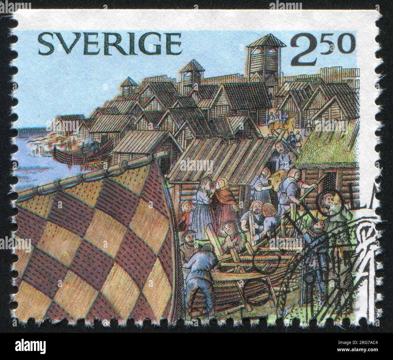 RUSSIA KALININGRAD, 8 SEPTEMBER 2013: stamp printed by Sweden, shows ...