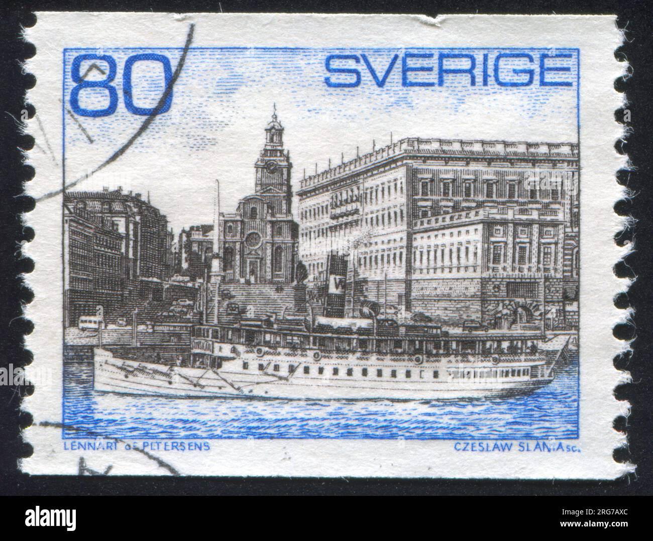 SWEDEN - CIRCA 1967: stamp printed by Sweden, shows Steamer Storskar ...