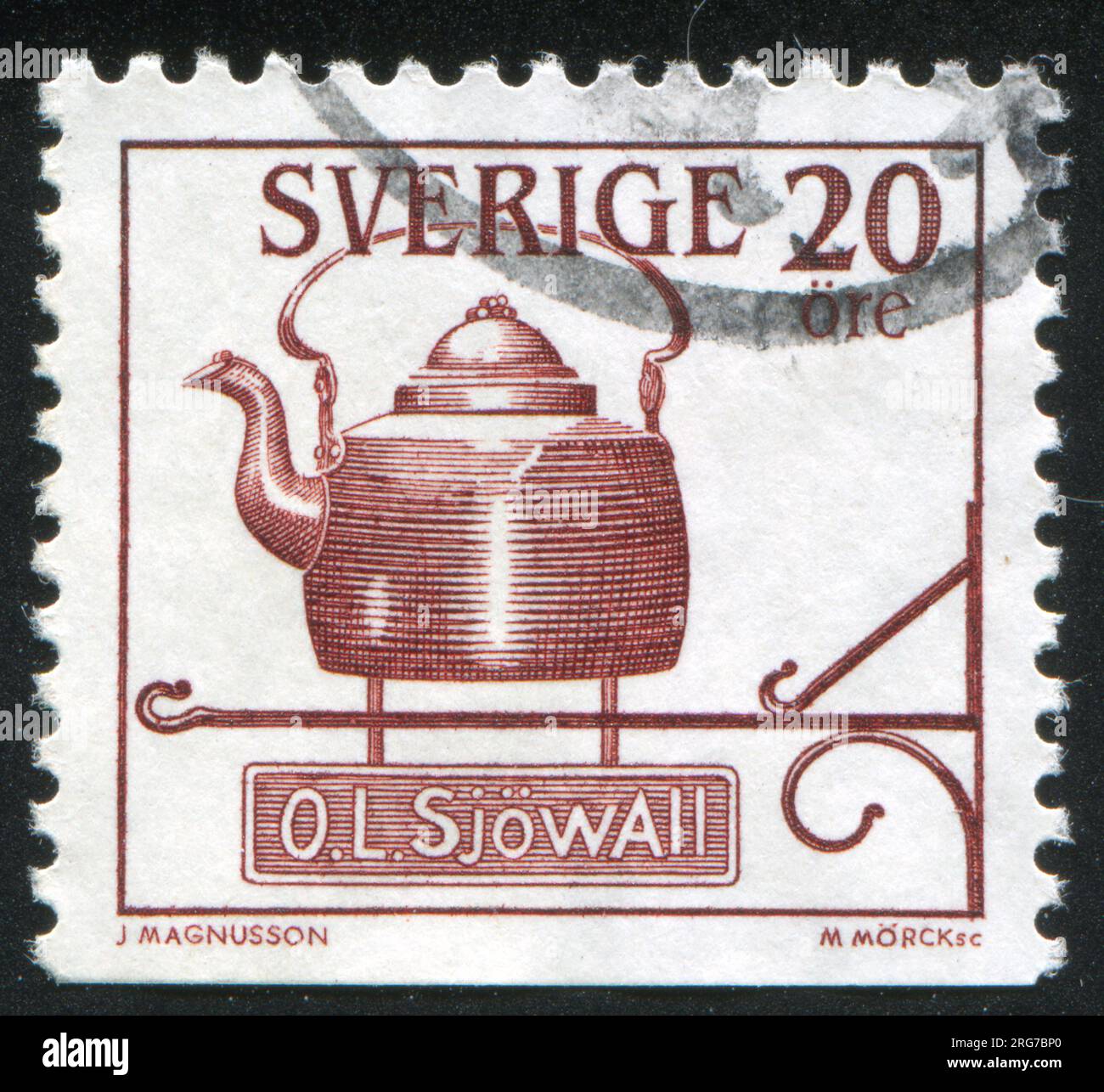 SWEDEN - CIRCA 1985: stamp printed by Sweden, shows Trade sign of ...