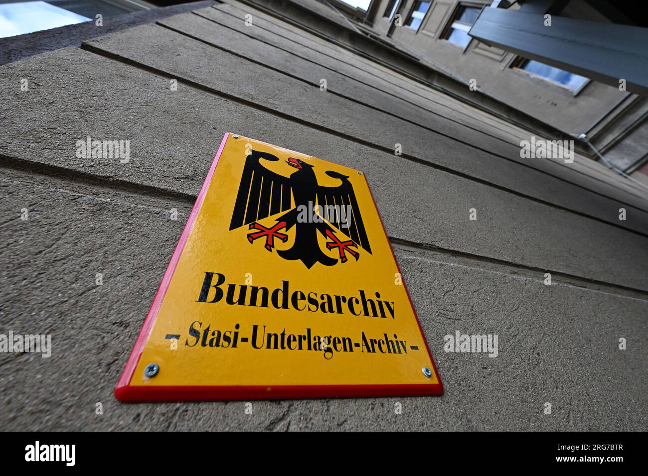 Berlin, Germany. 07th Aug, 2023. The entrance to the Stasi documents ...