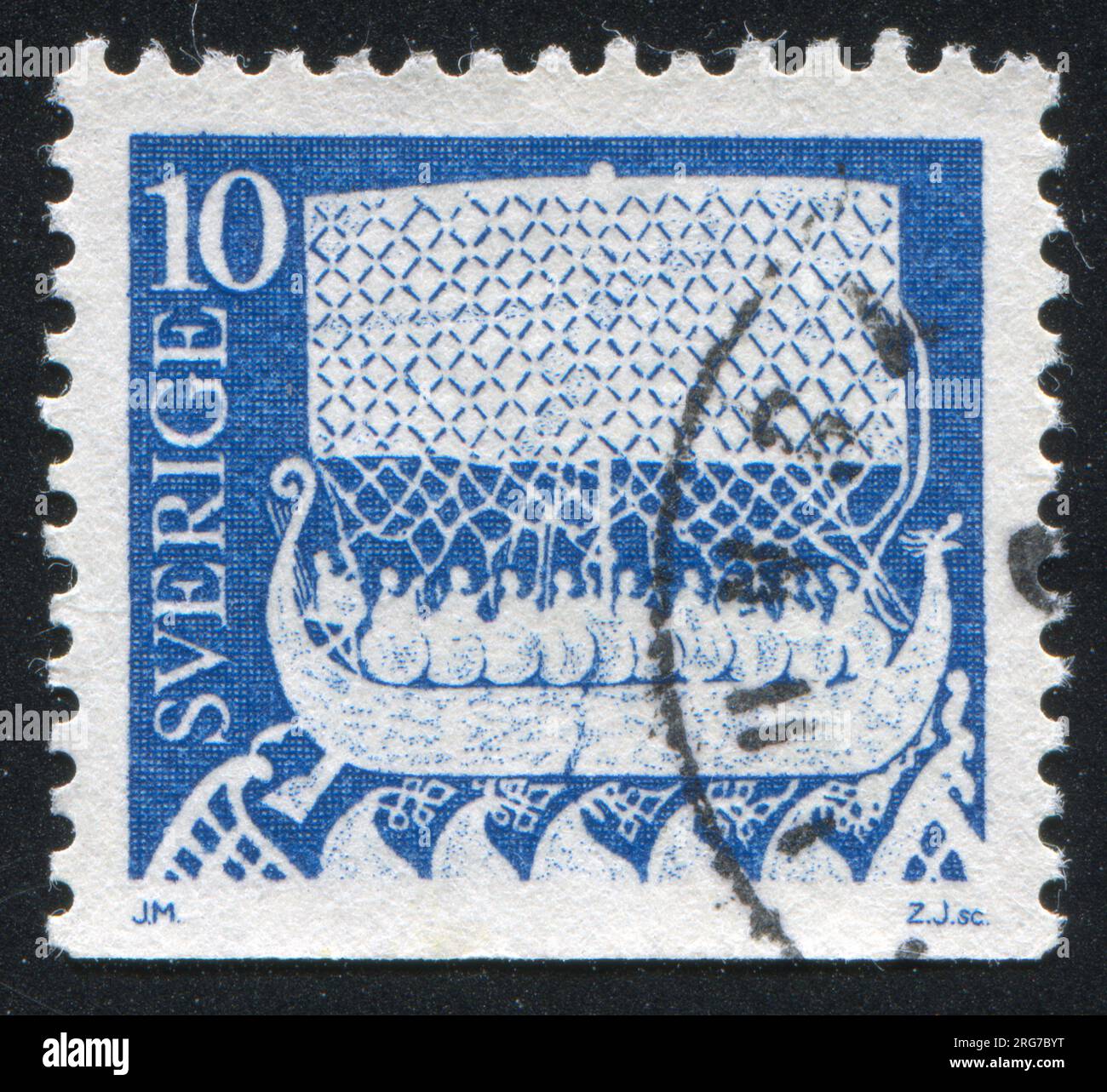 SWEDEN - CIRCA 1972: stamp printed by Sweden, shows Viking Ship, circa ...