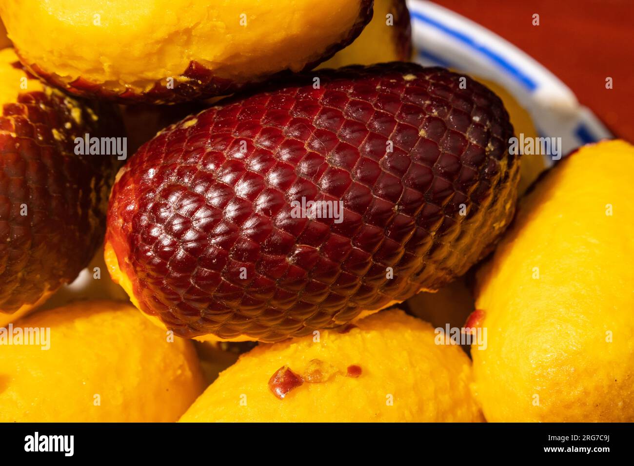 Aguaje is a highly appreciated fruit in the Amazon for its flavor and ...