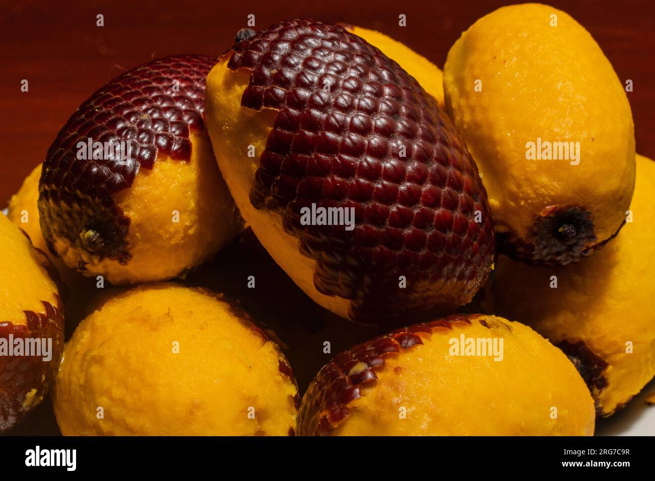 Aguaje is a highly appreciated fruit in the Amazon for its flavor and ...