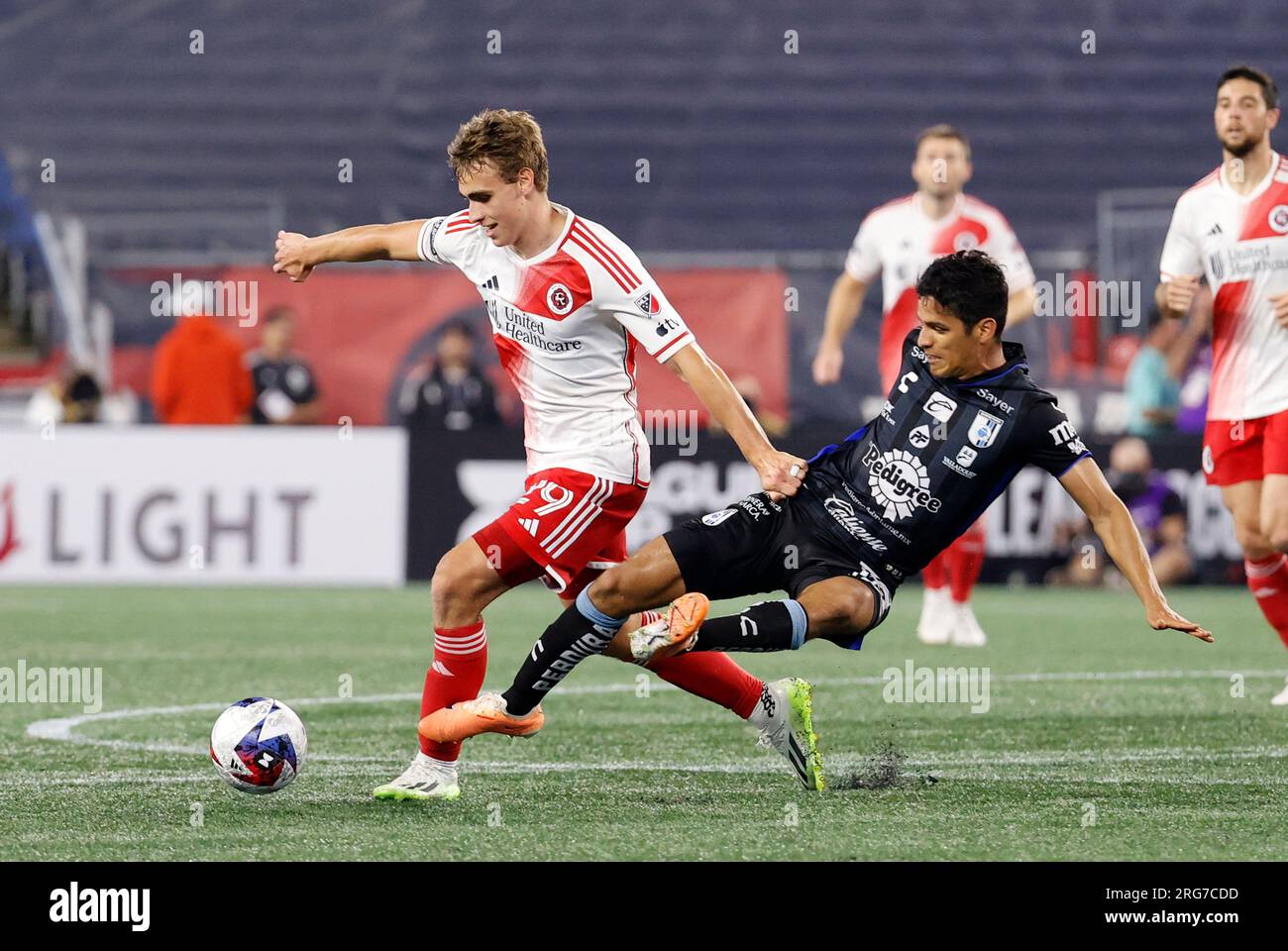 FOXBOROUGH, MA - AUGUST 07: New England Revolution midfielder Noel Buck ...