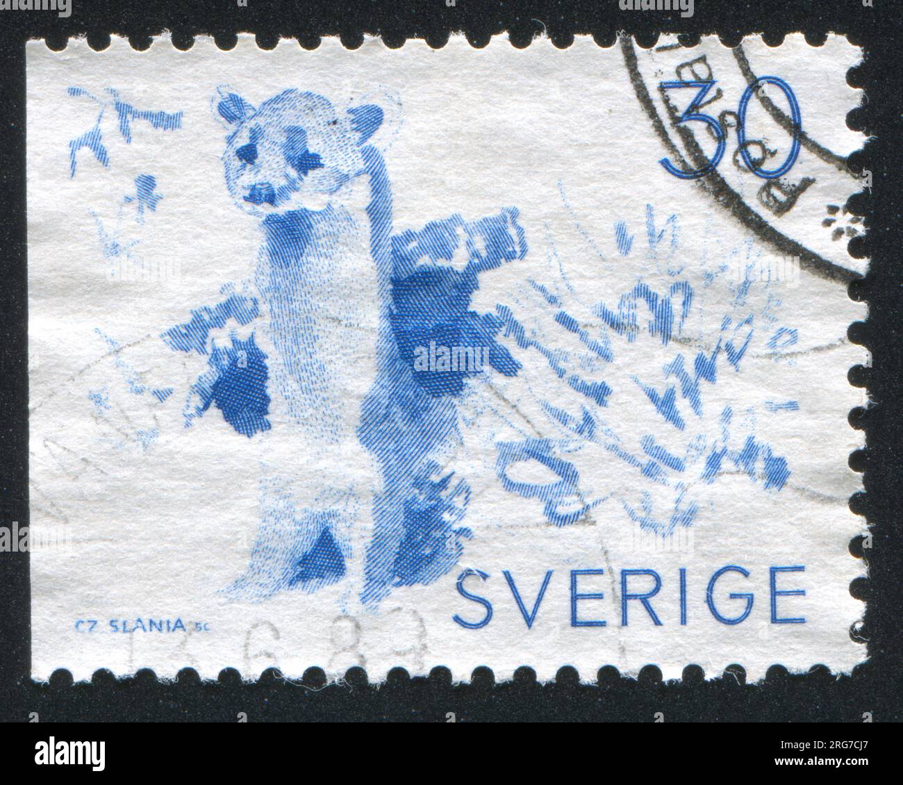 SWEDEN - CIRCA 1968: stamp printed by Sweden, shows Weasel, circa 1968 ...