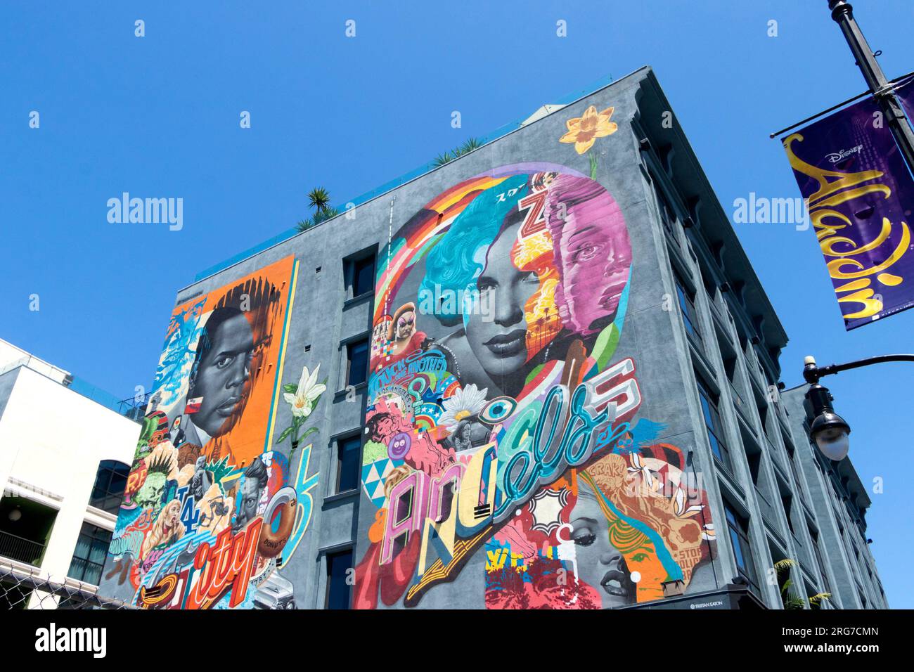 ‘City of Angels’ by Tristan Eaton street art wall painting on wall in ...
