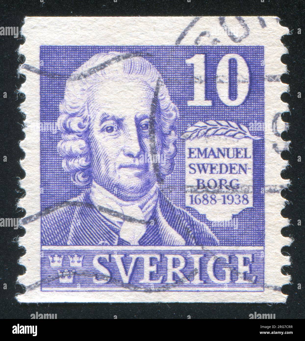 SWEDEN - CIRCA 1938: stamp printed by Sweden, shows Emanuel Swedenborg ...