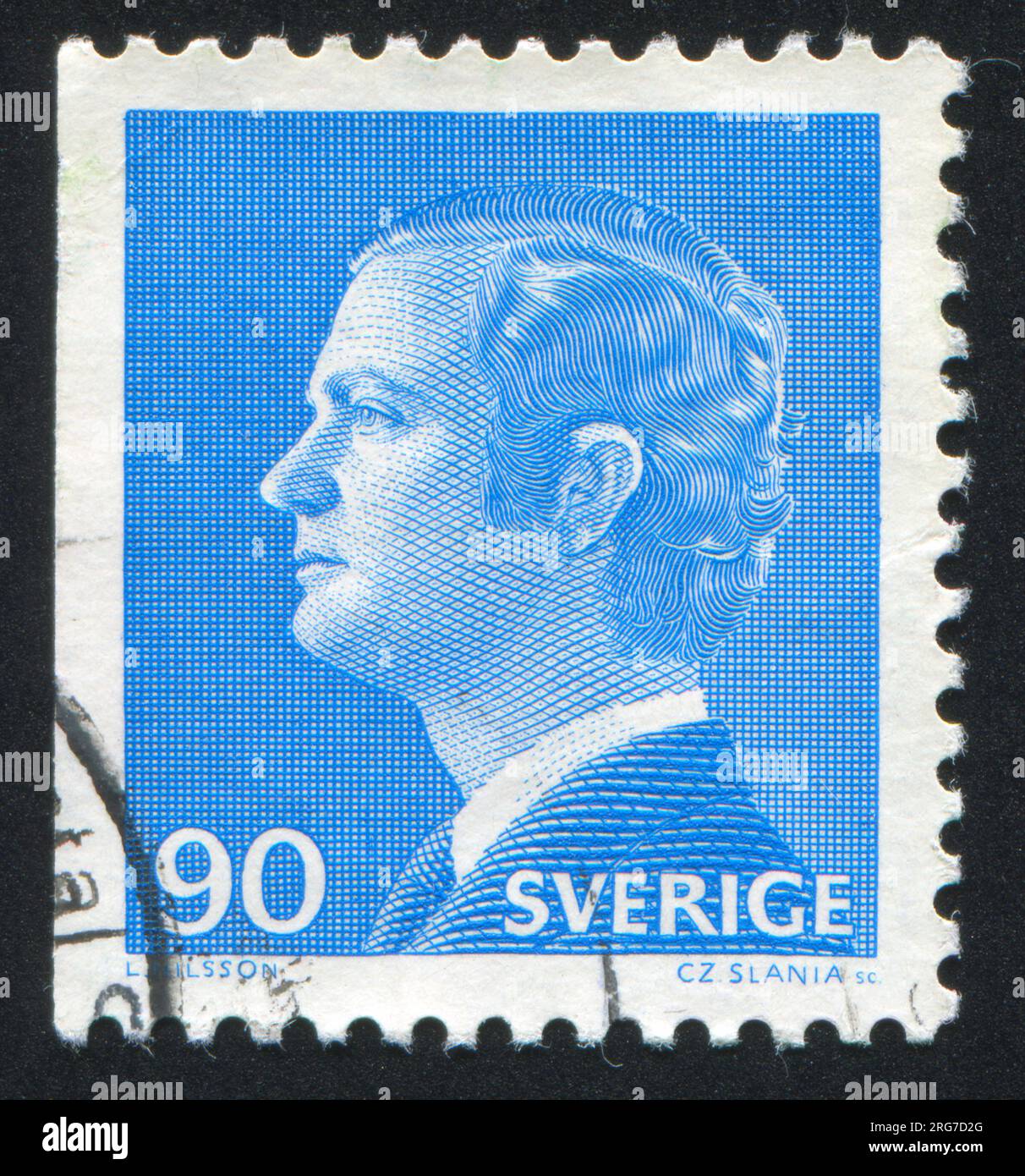 SWEDEN - CIRCA 1974: stamp printed by Sweden, shows King Carl XVI ...