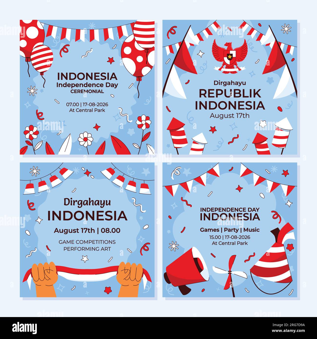 Indonesian independence day greetings hi-res stock photography and ...
