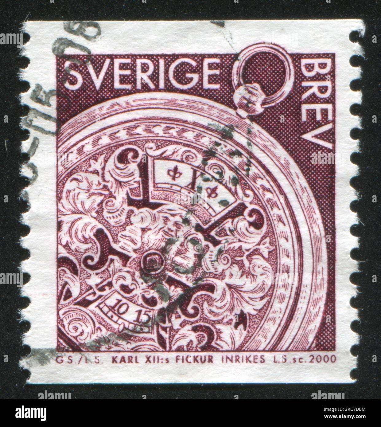SWEDEN - CIRCA 2000: stamp printed by Sweden, shows Watch of King Karl ...