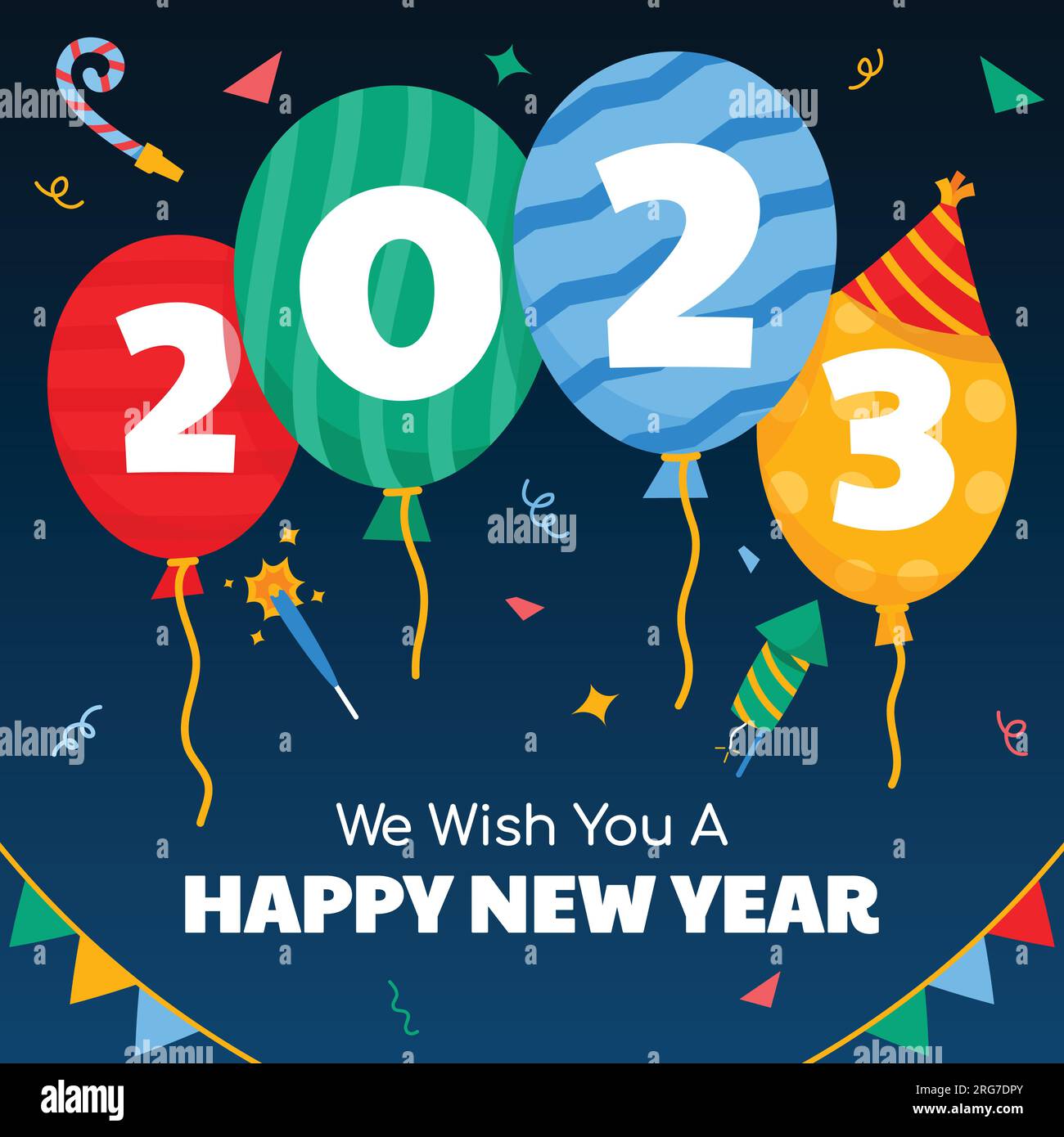 Welcoming new year Stock Vector Images - Alamy