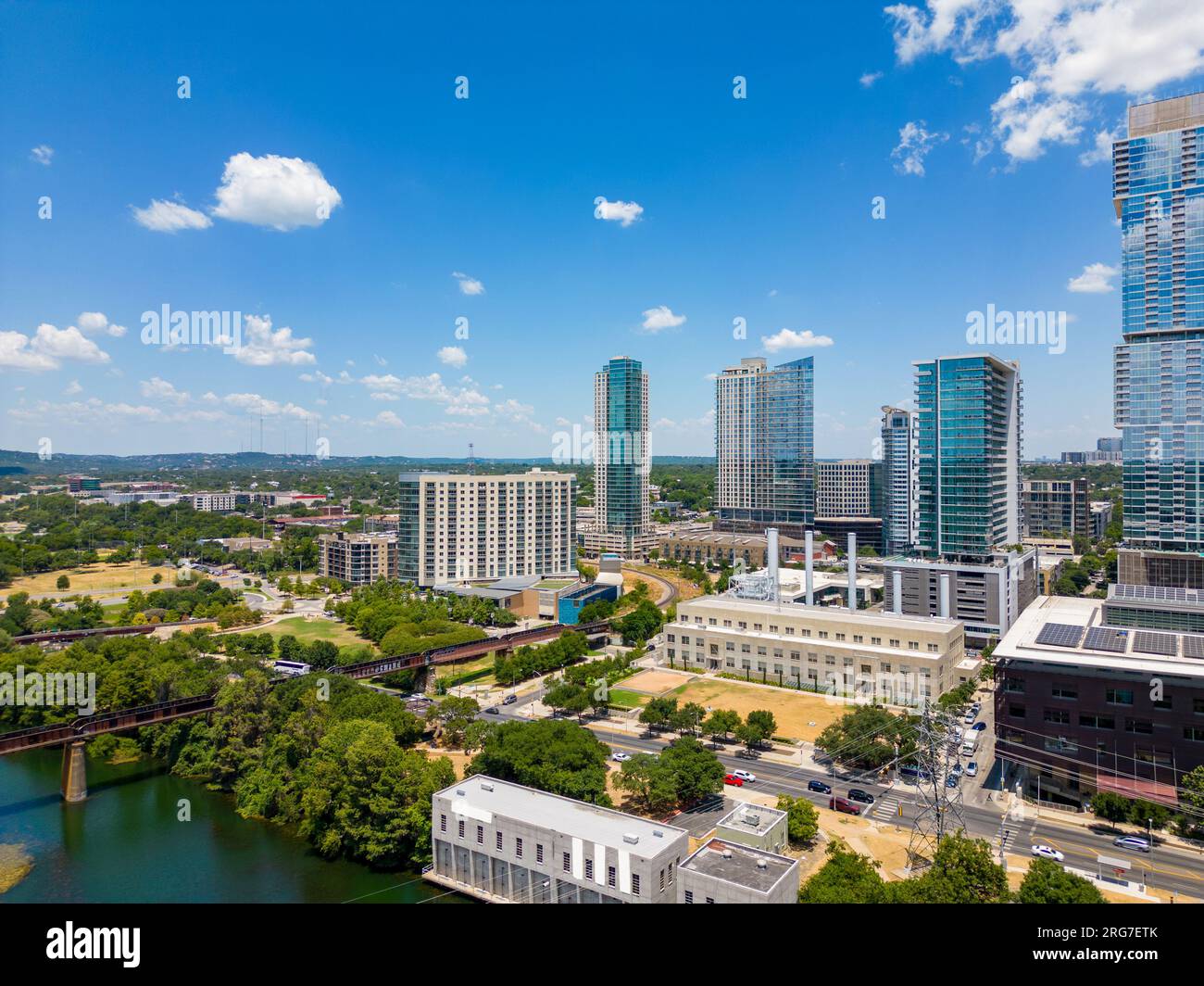 Aerial photo summer at Austin Texas circa July 2023 Stock Photo - Alamy
