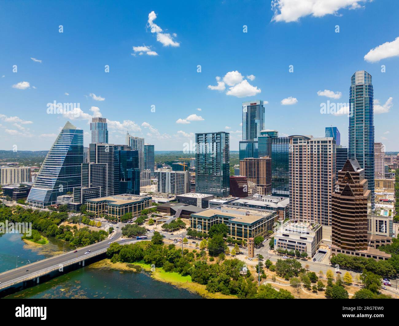 Austin texas skyline aerial hi-res stock photography and images - Alamy