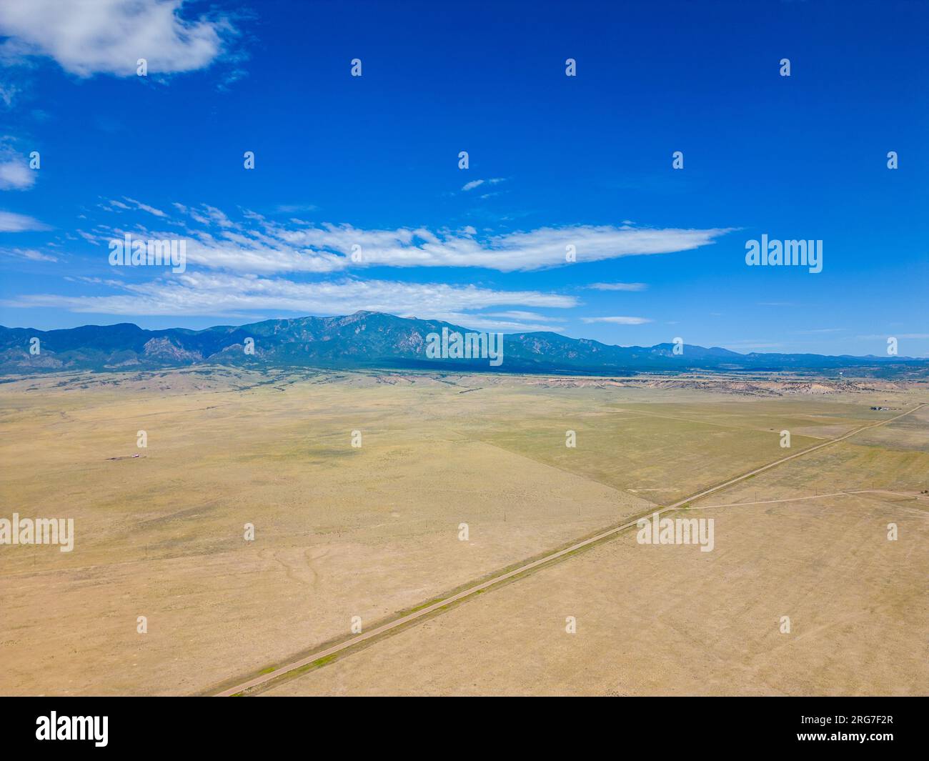 Aerial vast landscape photo Rye Colorado Stock Photo - Alamy