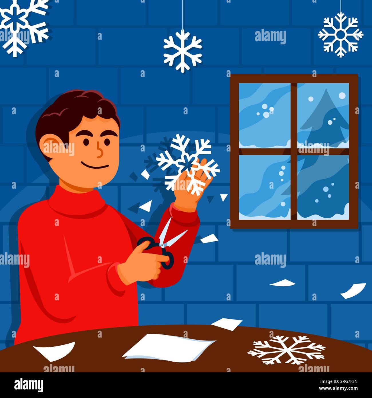 Scissor making Stock Vector Images - Alamy