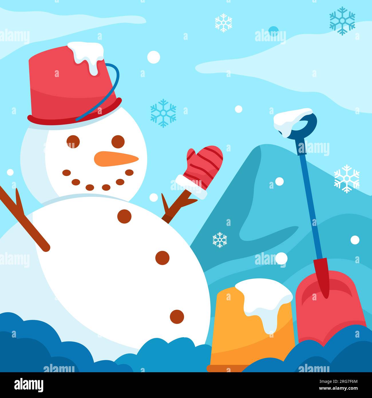 Winter Cartoon Of Rain Outside Cartoon Rain Outside Flat Illustration