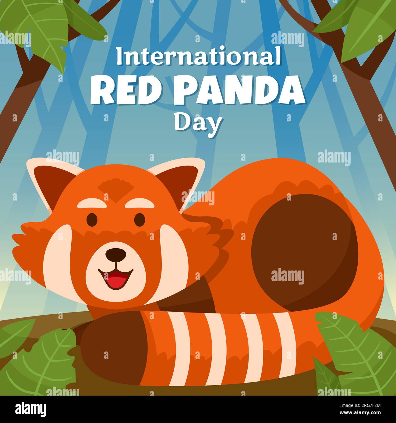 Lets celebrate international red panda day on 17 September Stock Vector ...