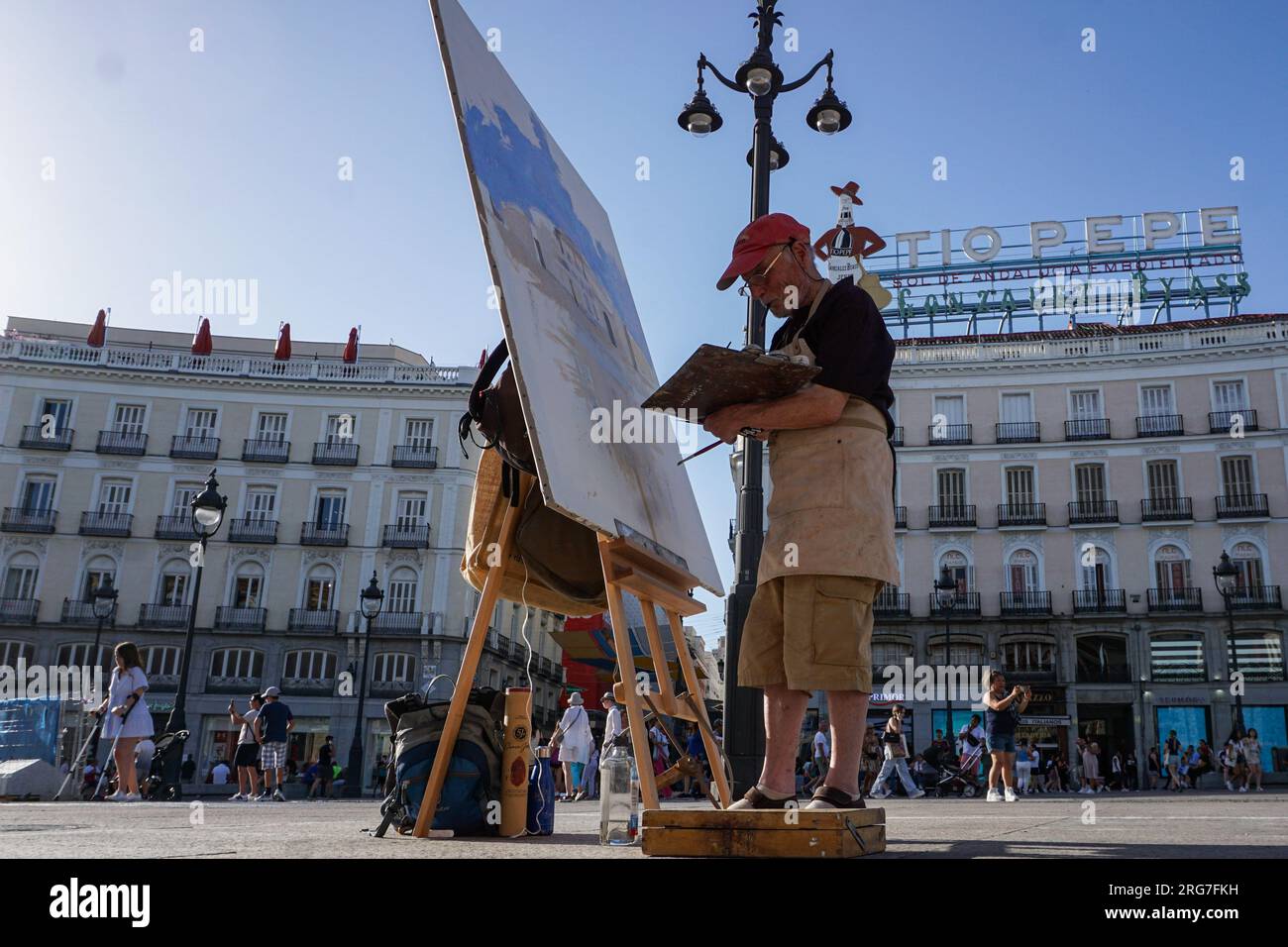 Madrid, Spain. 07th Aug, 2023. The Spanish painter Antonio Lopez has ...
