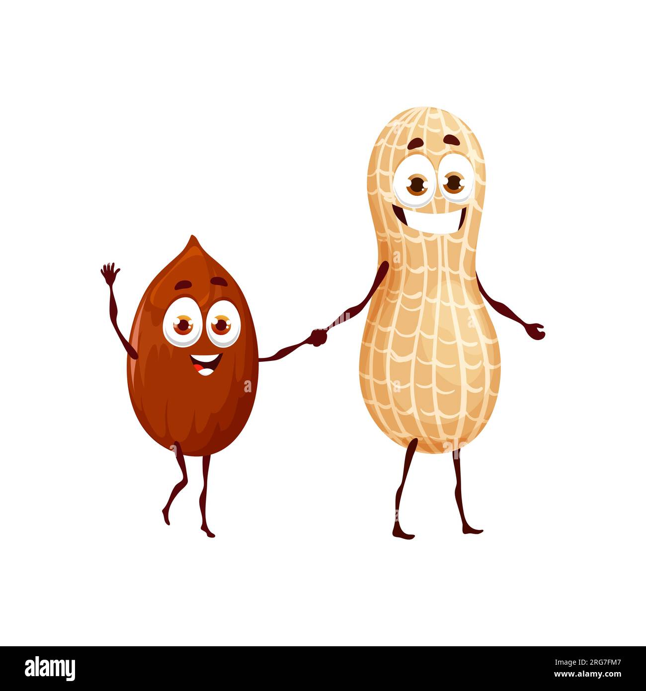 Cartoon peanut keto diet food characters. Natural nutrition or keto ...