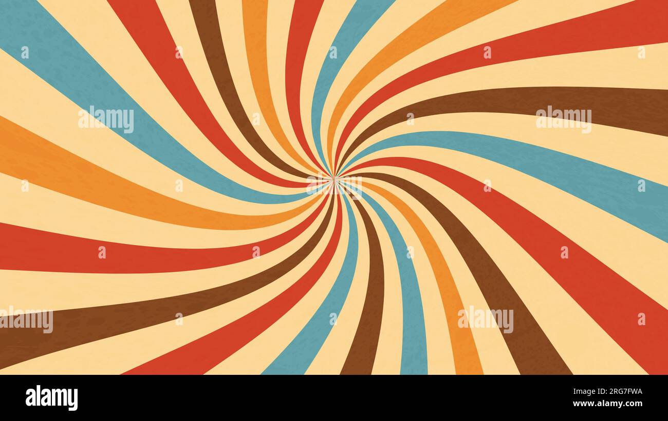 Carnival retro sunlight rays. Vintage background layout, sunbeam burst. Vector circus backdrop ...