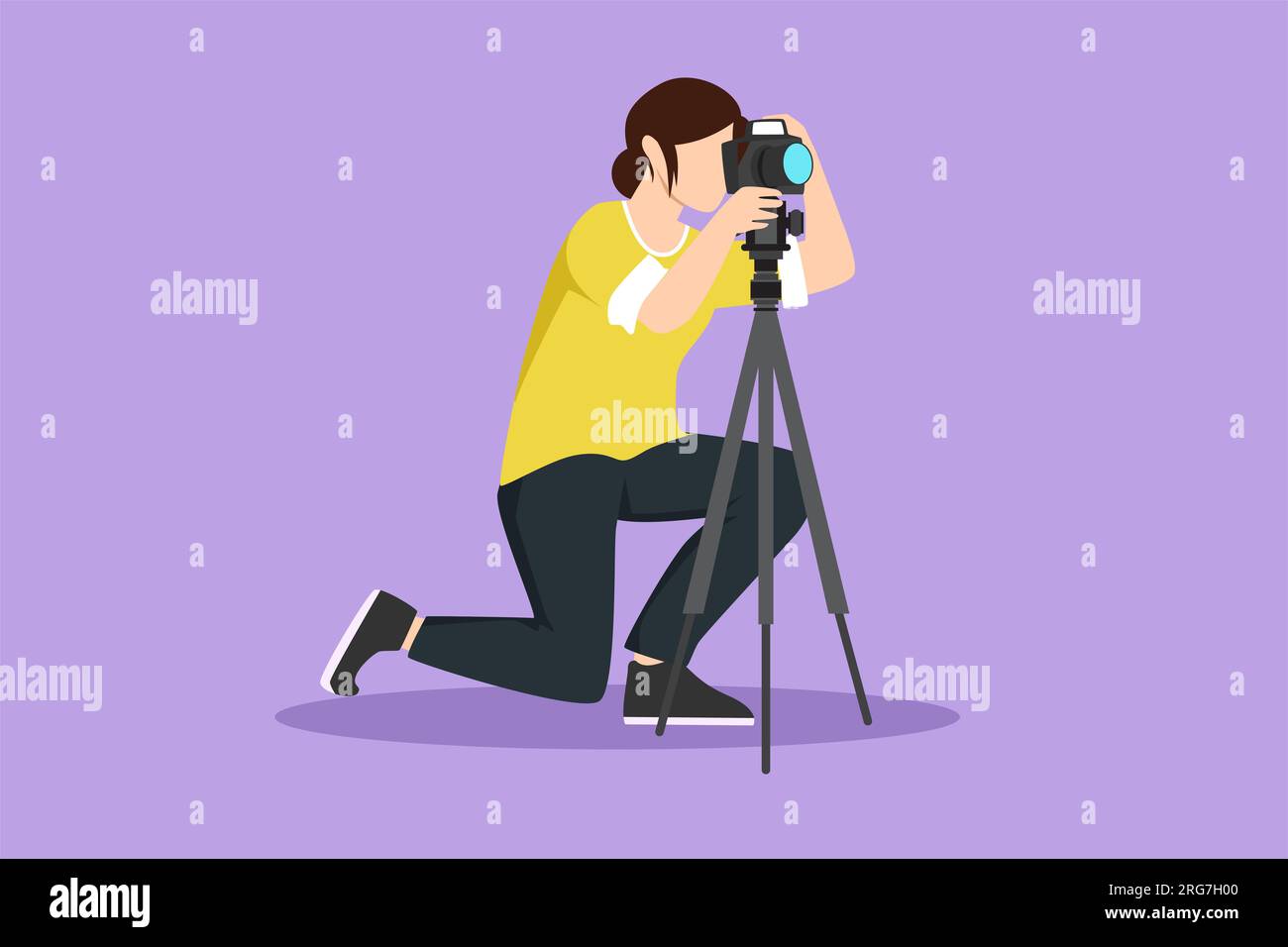Woman Photographer Cartoon