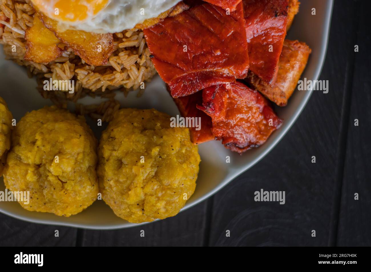 Typical foods of the Peruvian Amazon, the tacacho made with plantains ...