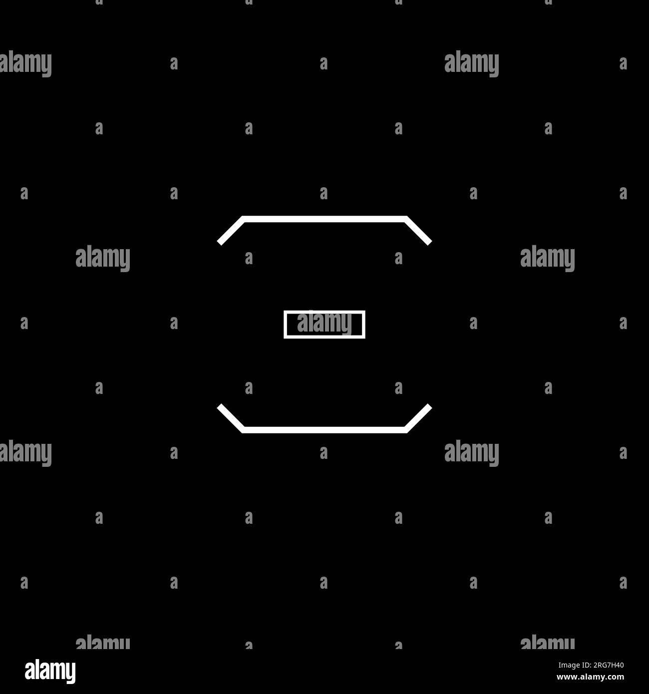 Futuristic GUI target, sight, HUD aim, cyberpunk visuals Stock Vector ...