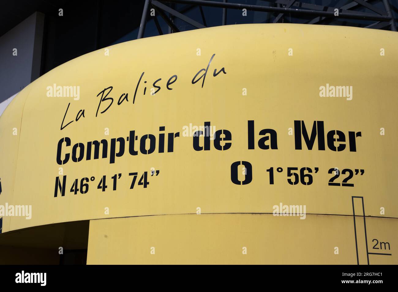 Saint-Gilles-Croix-de-Vie France - 08 01 2023 : Comptoir de la mer logo ...