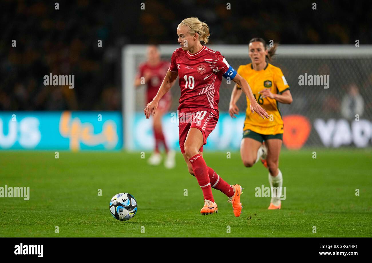 August 07 2023: Pernille Harder (Denmark) controls the ball during a ...