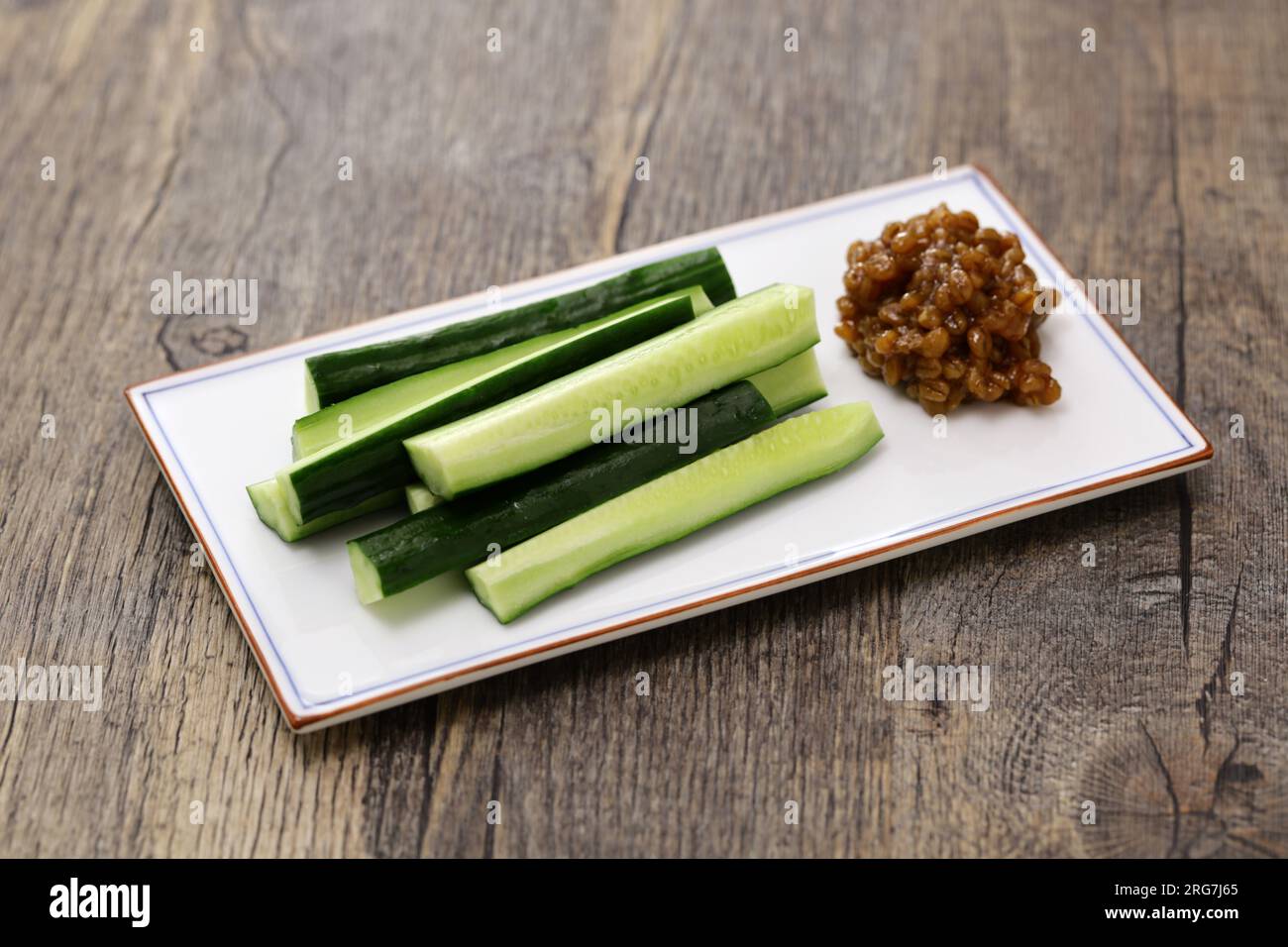 Morokyu(sliced cucumber with moromi miso), Izakaya ( Japanese ...