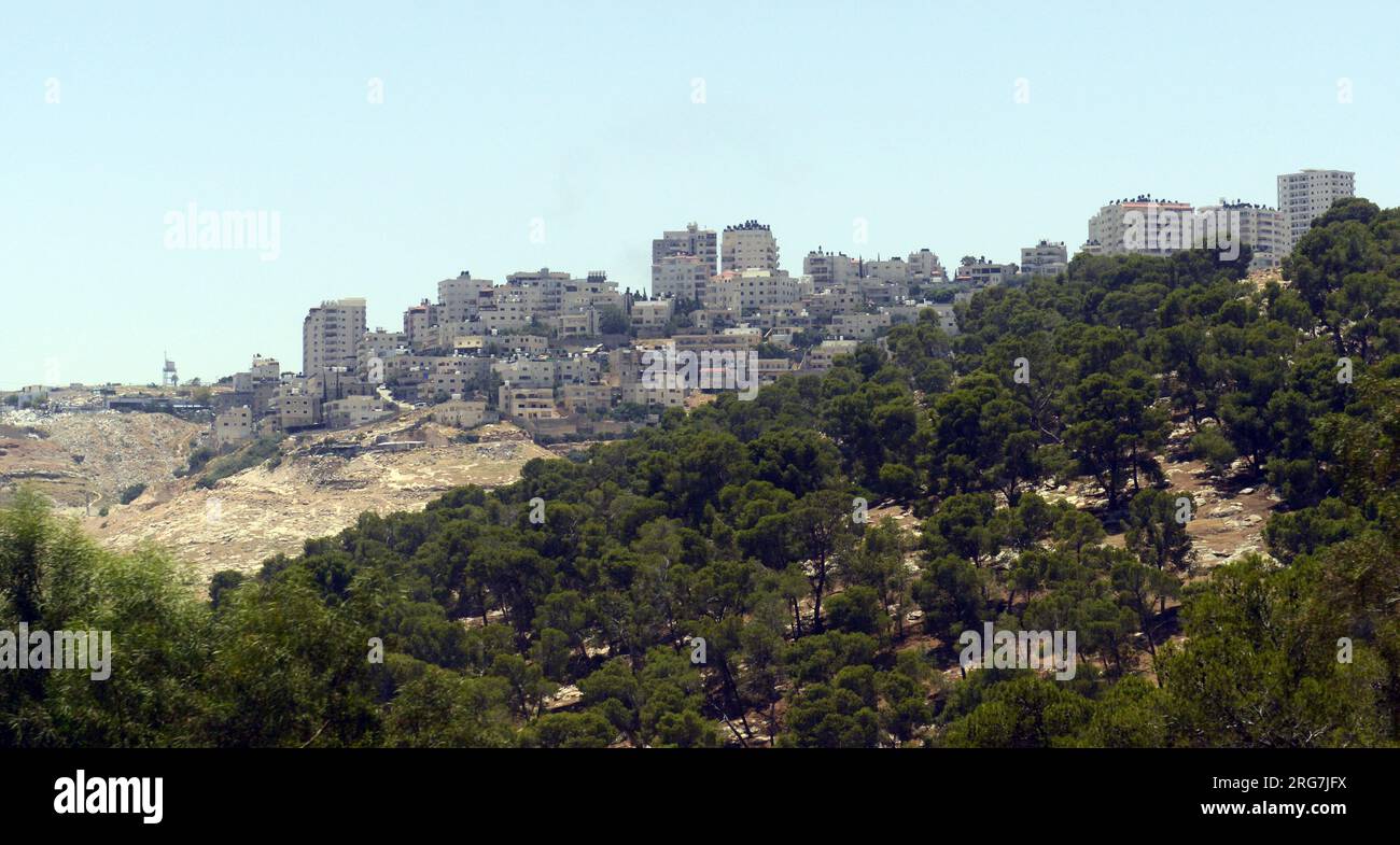 A view of Palestinian neighborhoods in East Jerusalem Stock Photo - Alamy