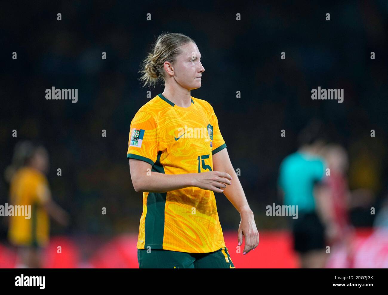 August 07 2023: Clare Hunt (Australia) looks on during a game, at ...