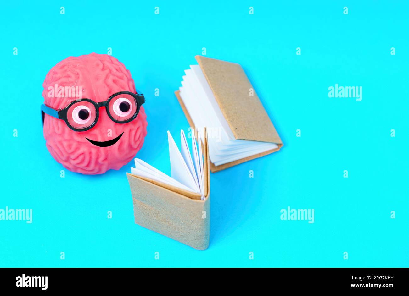 Adorable human brain character adorned with googly eyes and nerdy ...