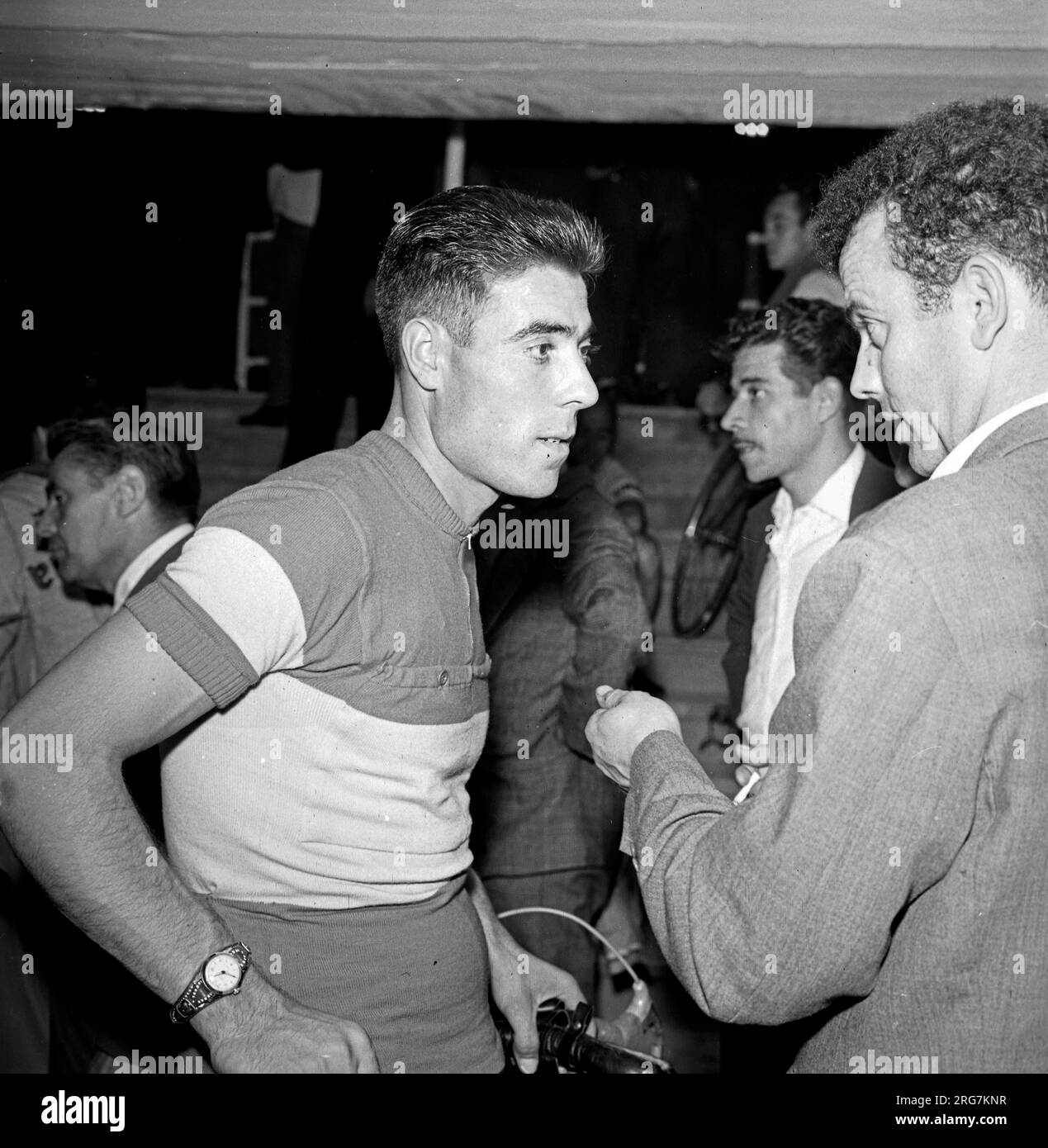 MADRID, SPAIN - AUGUST 29, 1959: Tribute at the Chamartín Stadium to ...